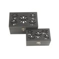 Astounding Set Of 2 Hollow With Mirror Wooden Box - Walmart.com