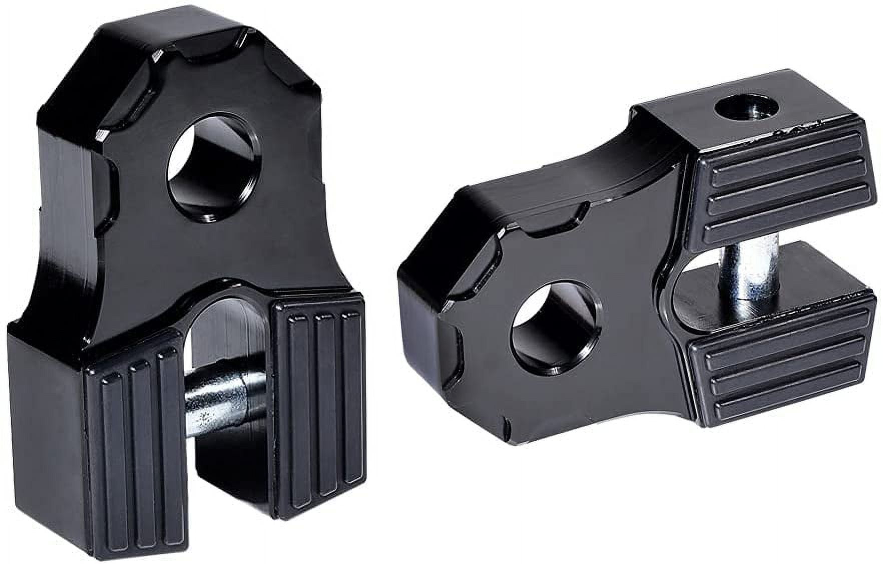 Astra Depot 2PCS Black Winch Shackle 30,000lbs Flat Towing Hook Mount ...