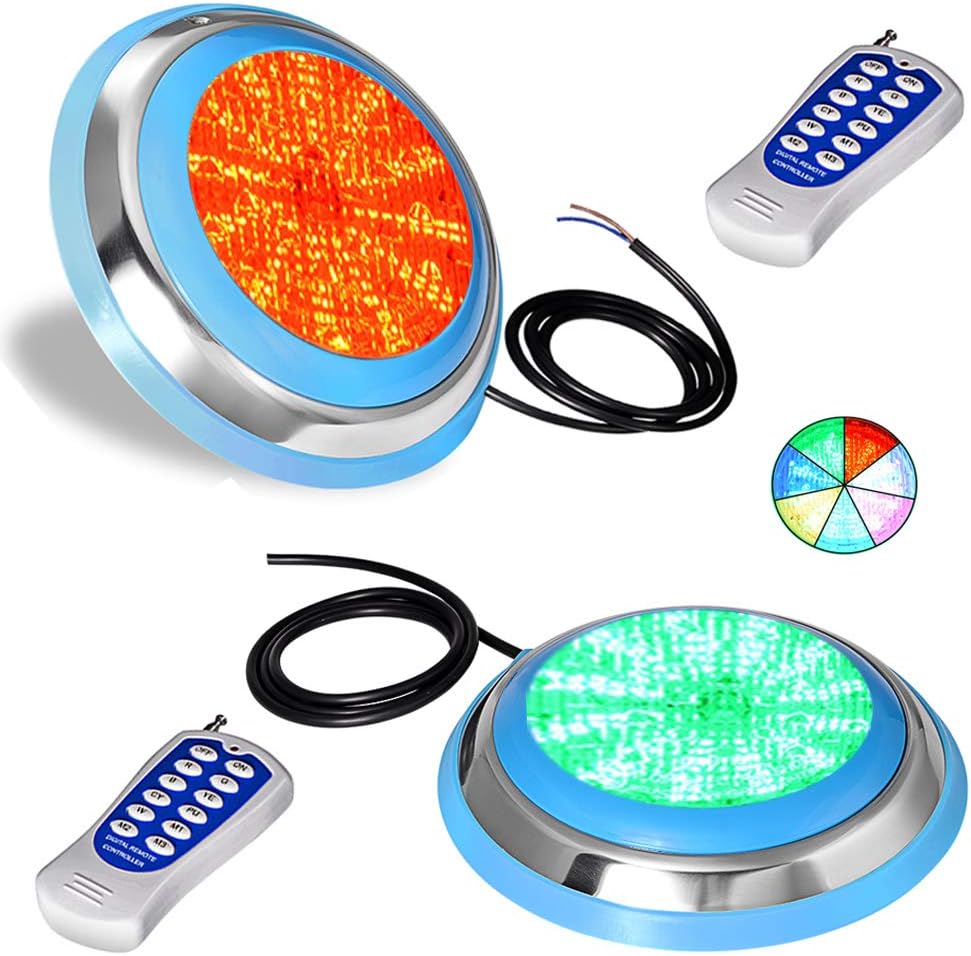 Astra Depot 2pcs IP68 Multi Color RGB LED Underwater Submersible ...