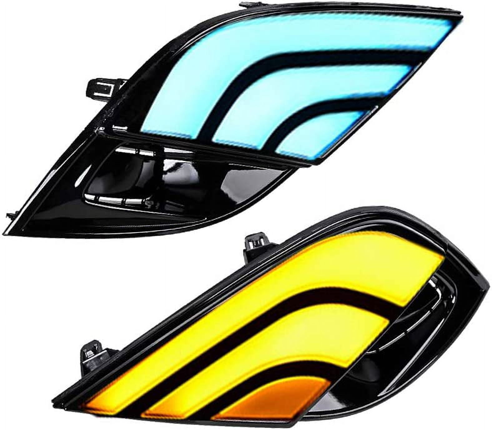Astra Depot 3-Colors White/Amber/Blue LED DRL Daytime Running Light ...
