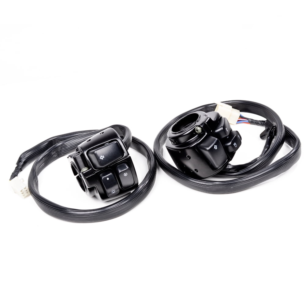 Astra Depot Black Aluminum 1” Motorcycle Handlebar Controls Switches ...