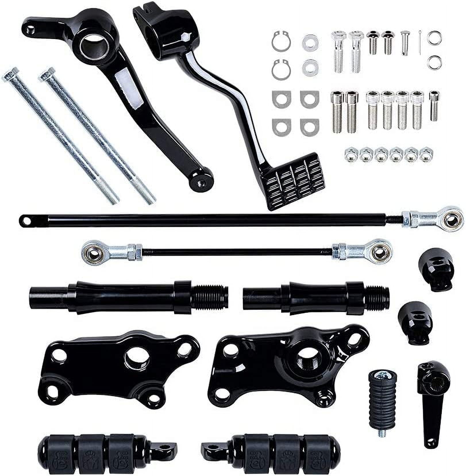 Astra Depot Black Forward Control Linkage with Foot Pegs Fit 1991-2003 ...