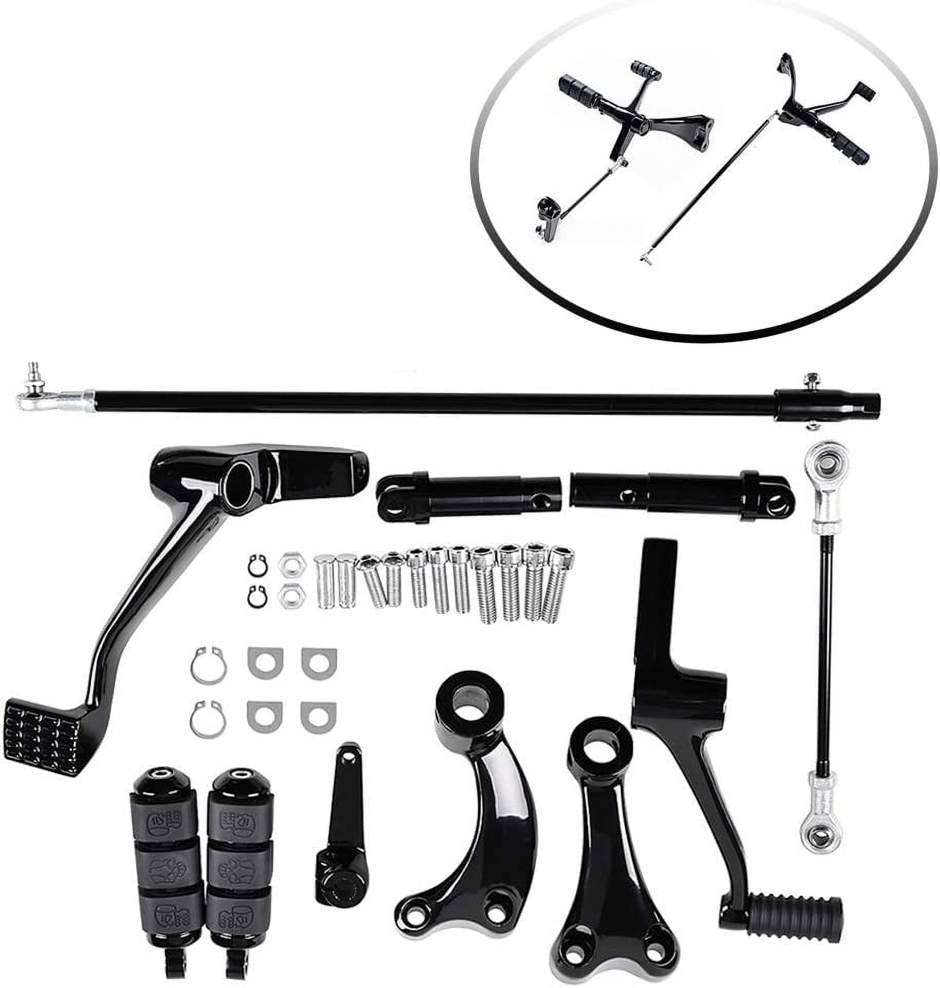Astra Depot Black Forward Control Linkage with Foot Pegs Fit 2014-2020 ...