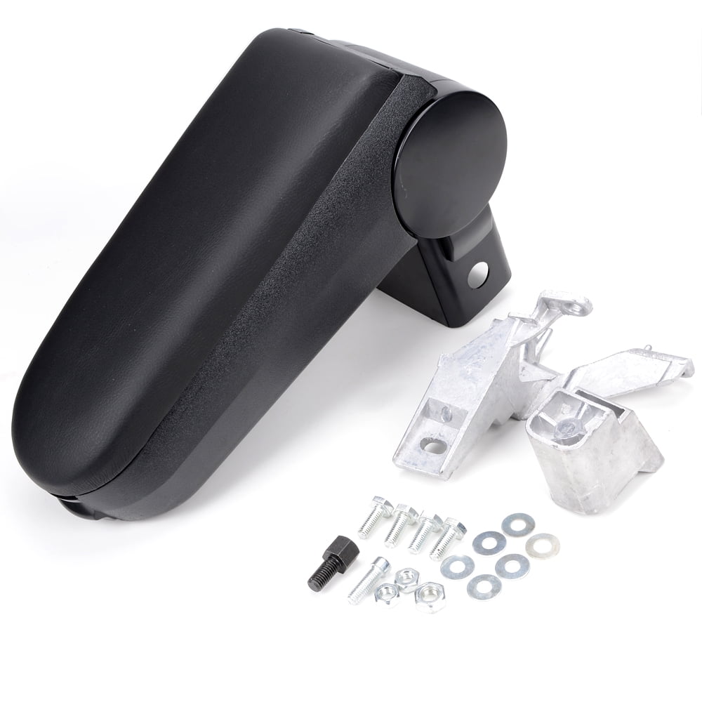 Astra Depot Black PU Leatherette Car Center Console Armrest Box ...