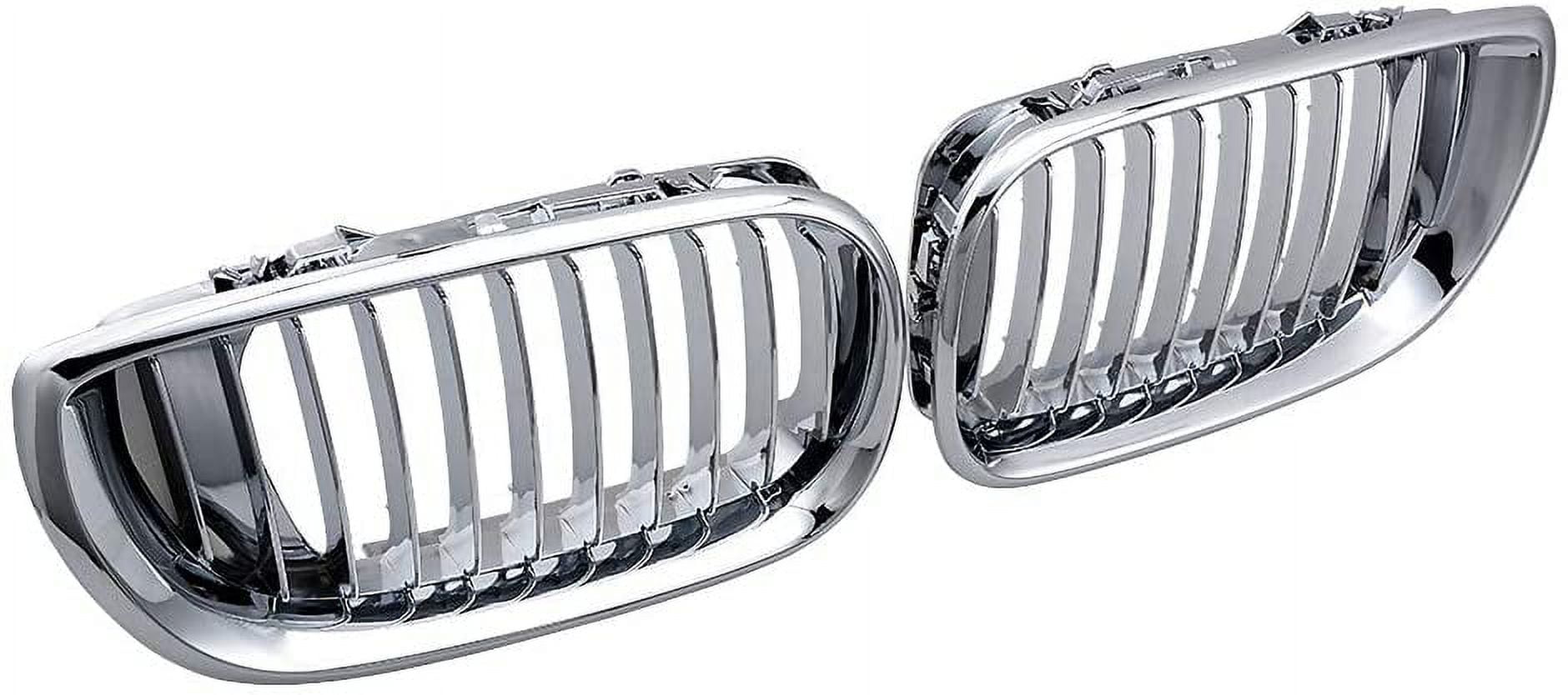 Astra Depot Chrome Front Bumper Kidney Grill Grille for 2002-2005 BMW ...