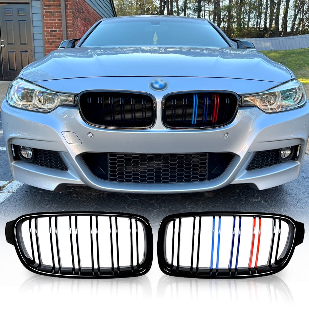 Astra Depot Dual Slats Front Kidney Grill Grille for 2012-2018 BMW F30 ...
