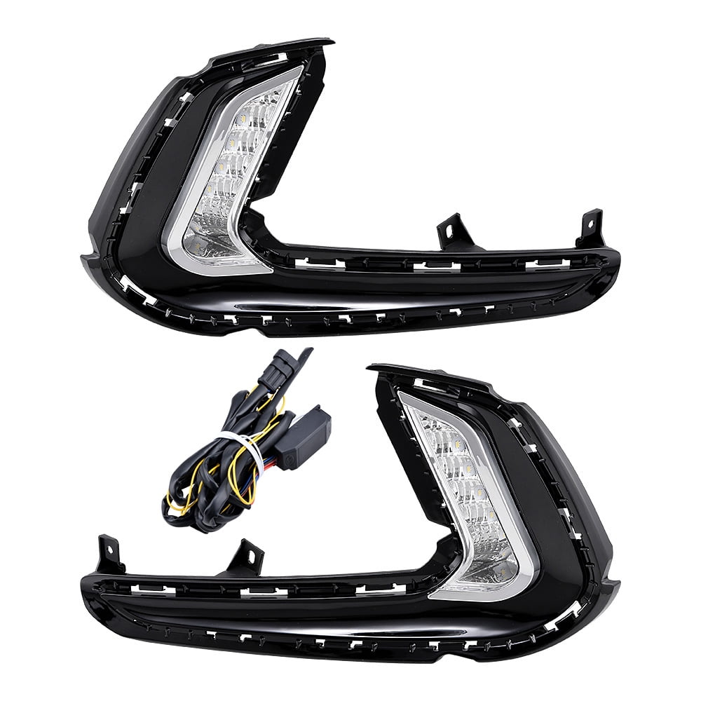 Astra Depot Dual-color Amber White Switchback LED Daytime Running Light Turn Signal Fog Lamp for ...