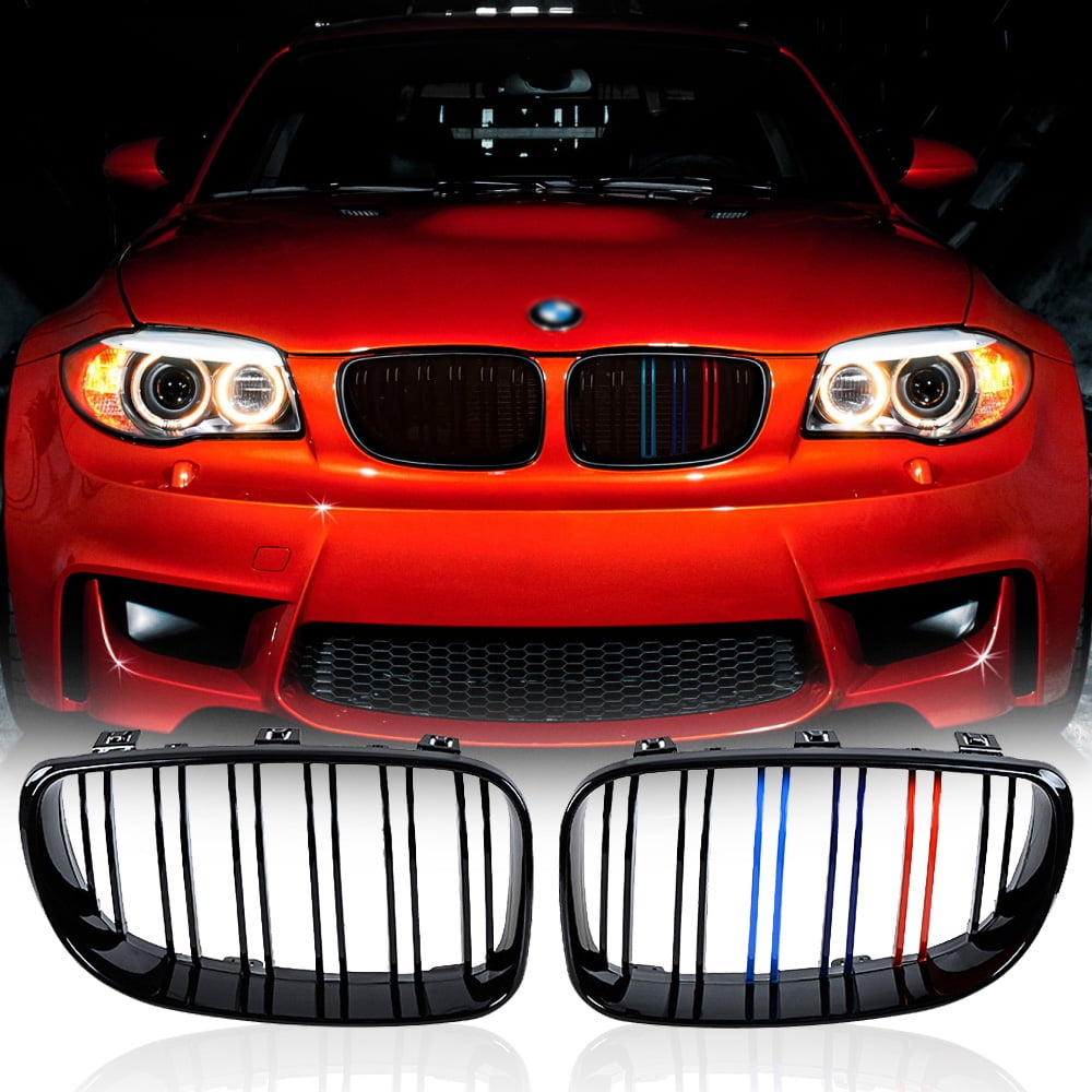 Astra Depot Glossy Black M-Color Front Hood Kidney Grille Grill for BMW ...