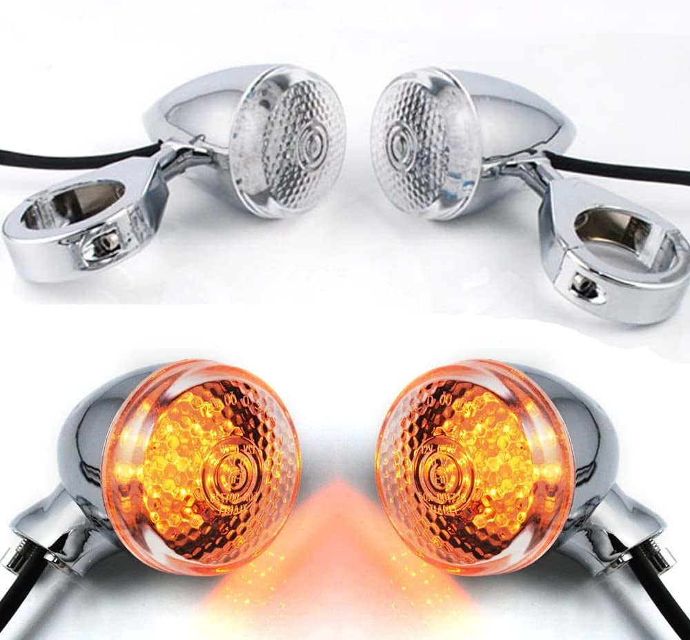 Astra Depot Motorcycle Front Rear LED Turn Signal Fog Lights W ...