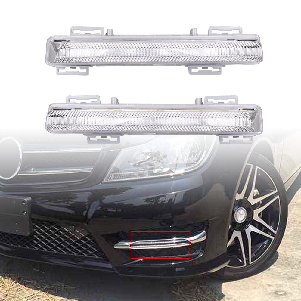 Astra Depot White LED DRL Daytime Running Lamp Fog Lights for 2007-2014 ...