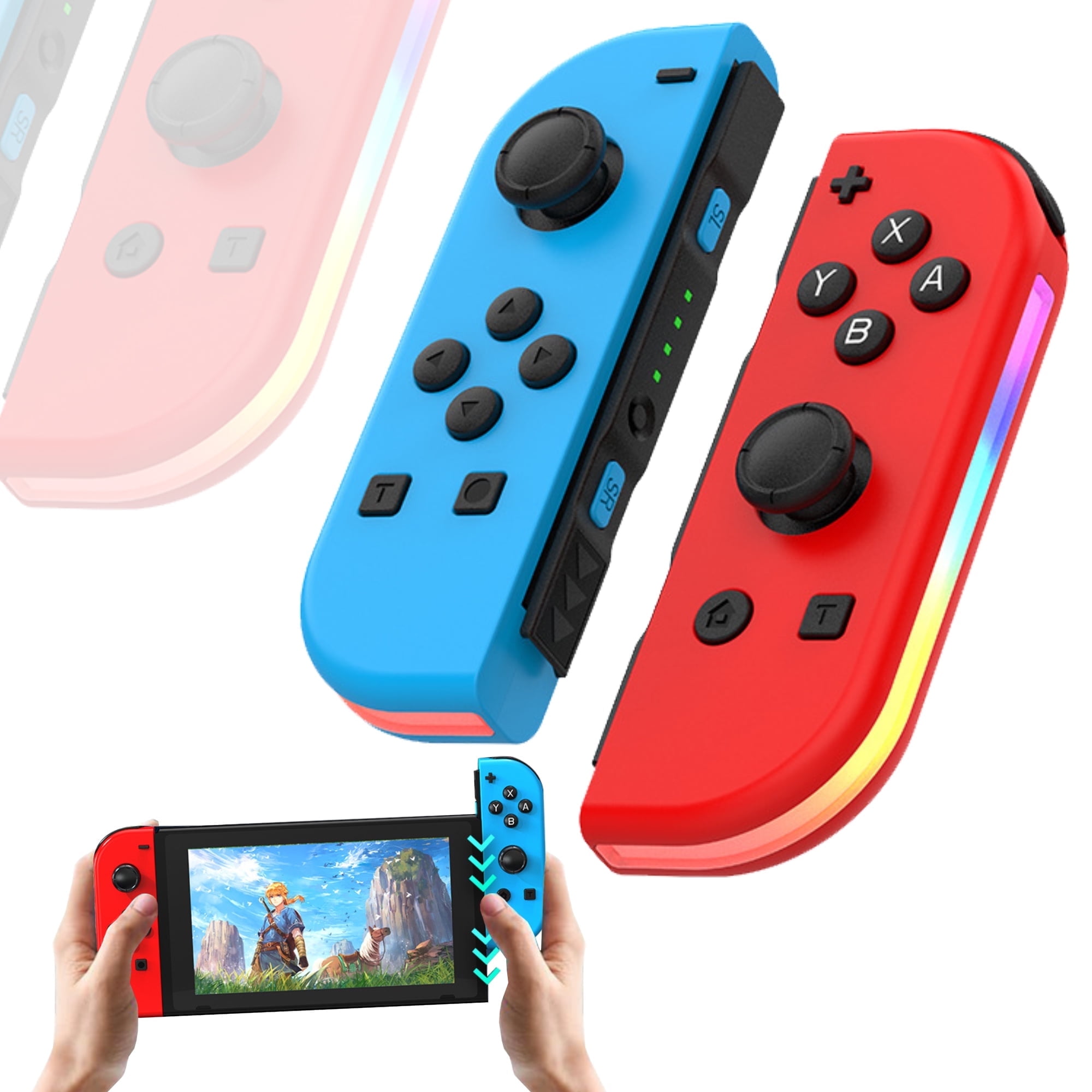 AstraJoy Wireless Game Controller for Nintendo , L/R Controllers Support Dual Vibration/Motion ...