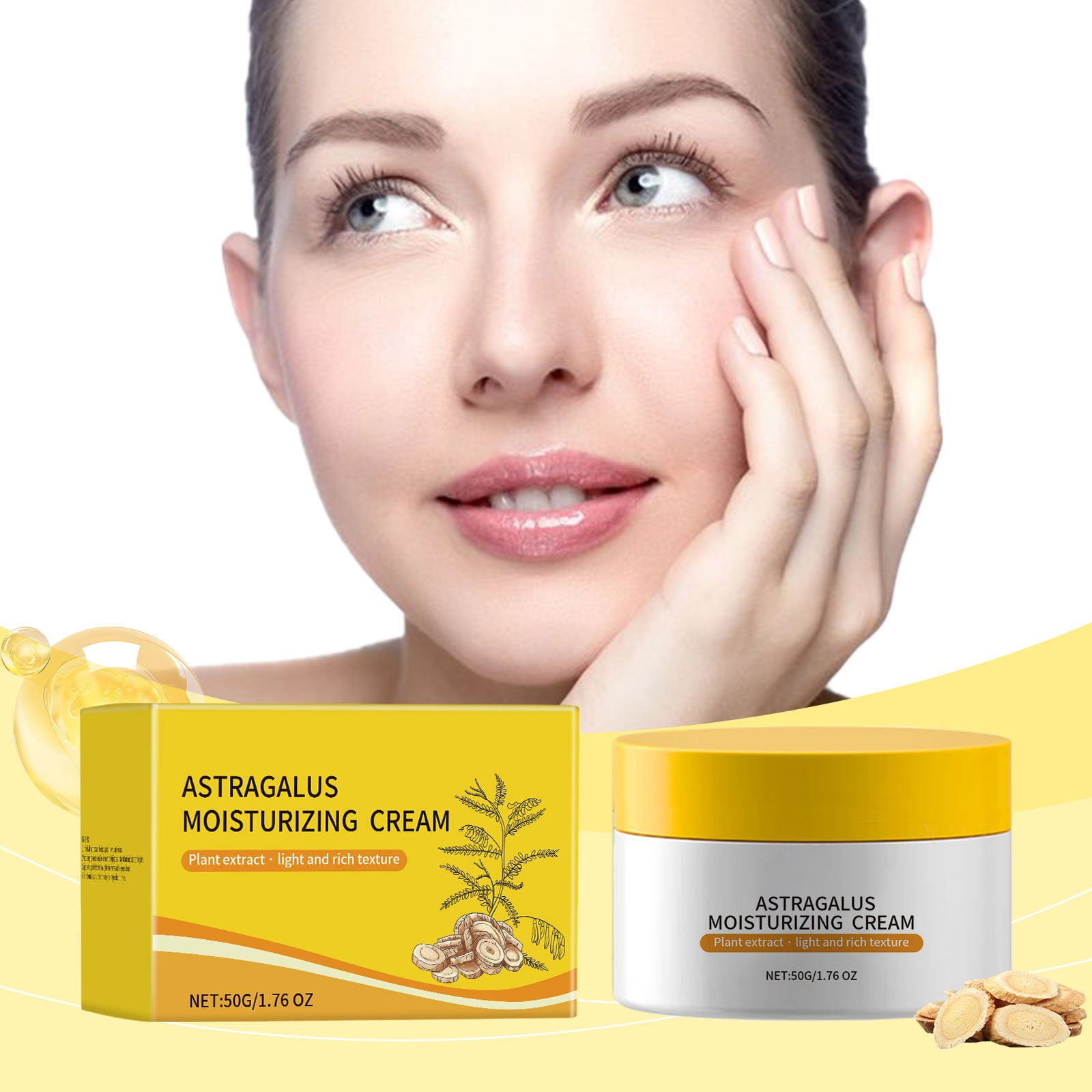 Astragalus Cream with Plant Extracts for Moisturizing and Brightening ...
