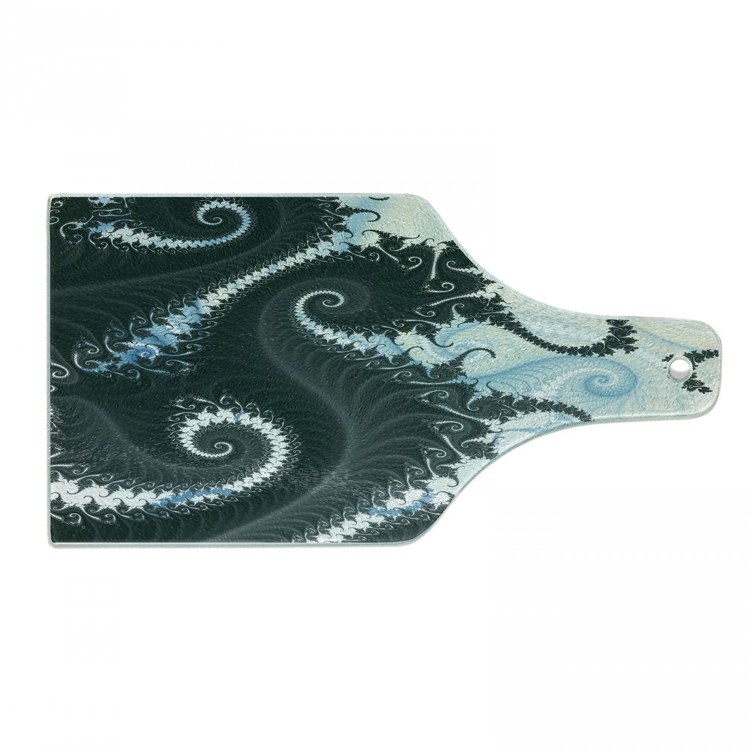 Astral Cutting Board, Abstract Fractal Inspired Motif with Swirls ...