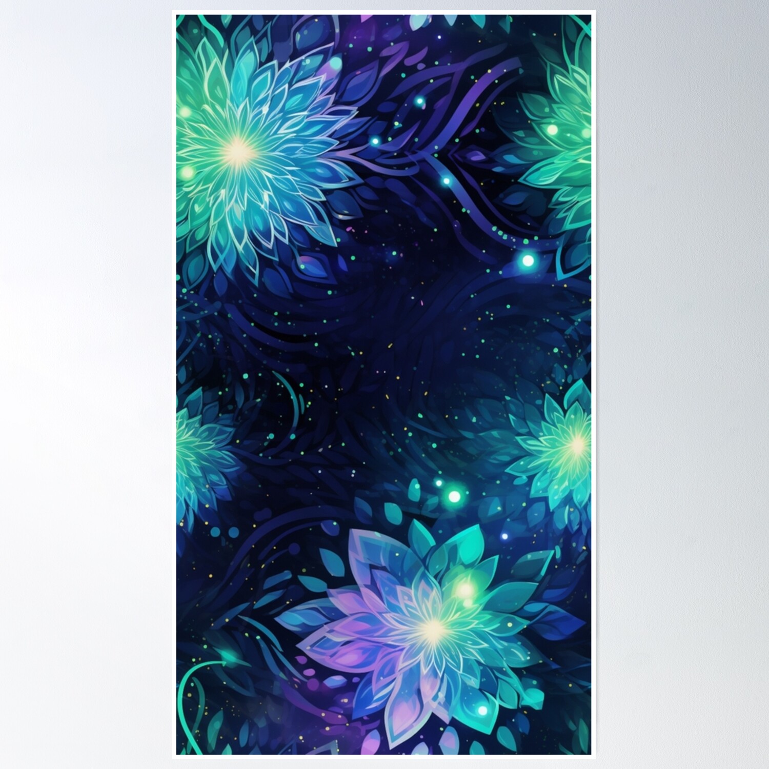 Astral Design, Mandala Poster Wall Art, Modern Wall Decor, 24x36 ...