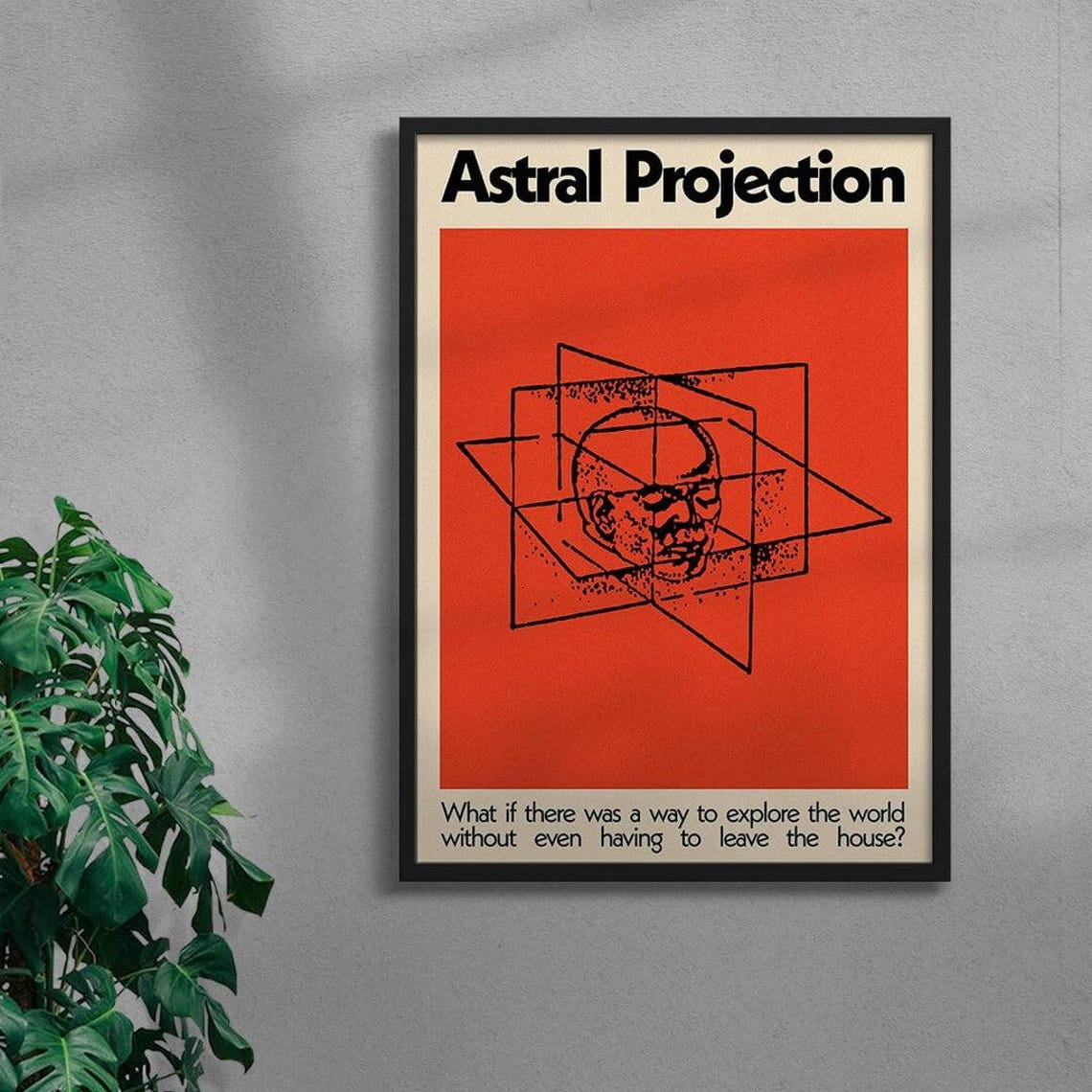 Astral Projection Aesthetic Wall Art Print Minimalist Poster For ...