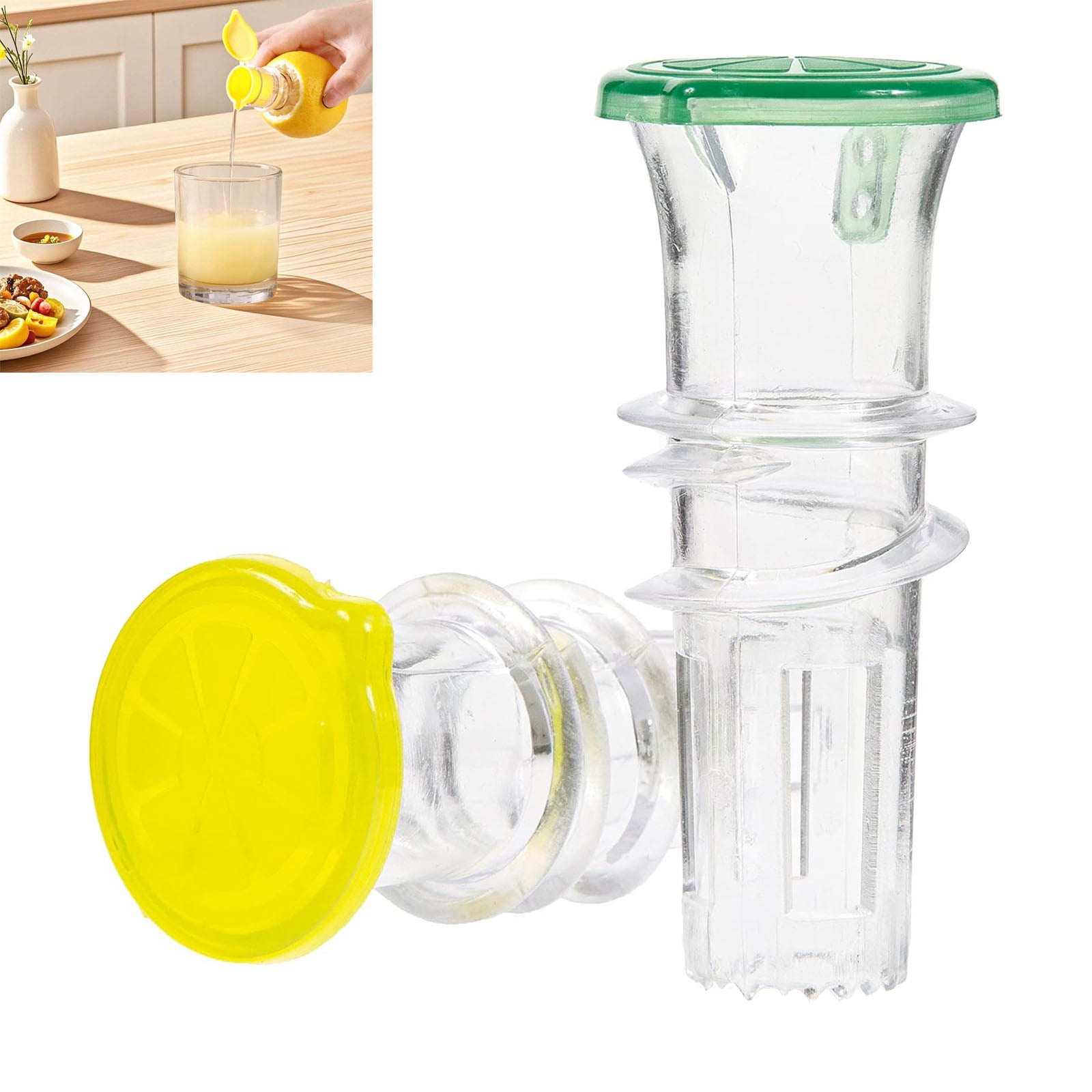AstralYu 2-Pack Manual Lemon Juicer Squeezer with Lid & Filter - Food ...