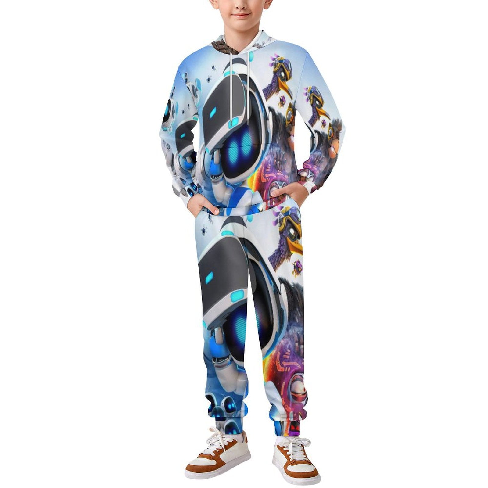 Astro B-ot Hoodie Set 3D Printed Pullover Sportwear Sweatshirt Youth ...