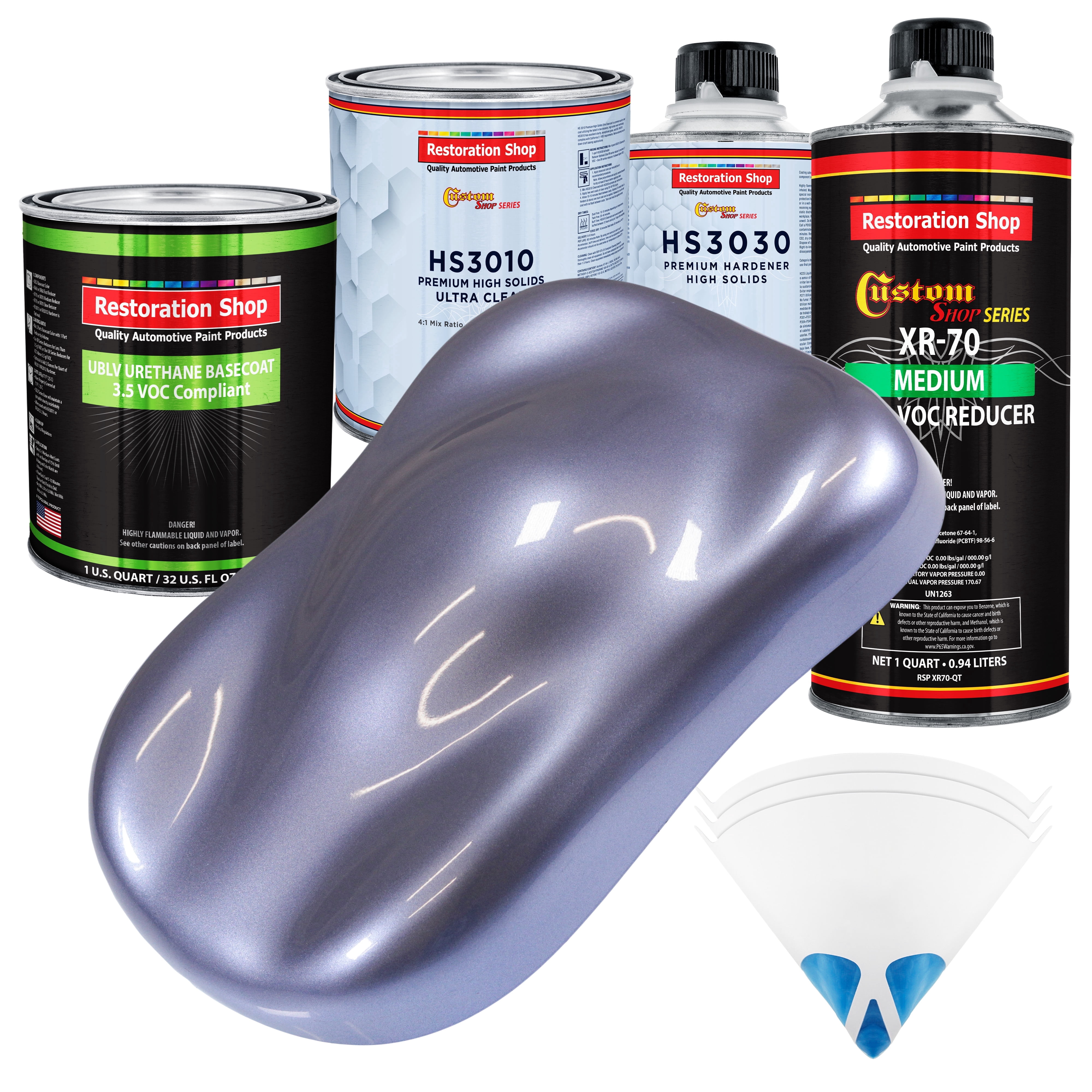 Astro Blue Metallic Prem Quart Kit Low VOC URETHANE BASECOAT Car Auto ...
