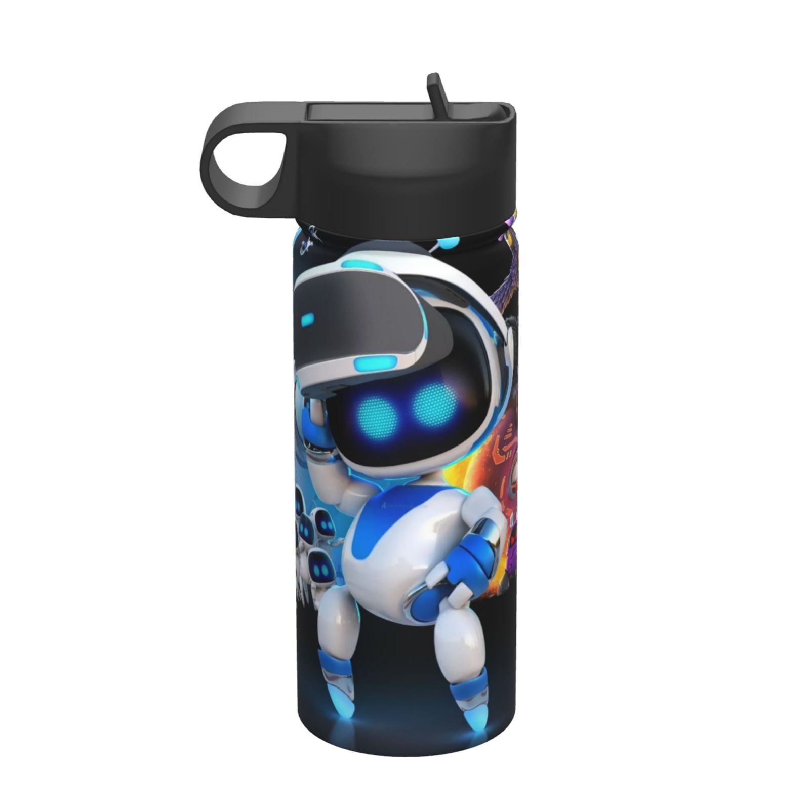 Astro Bot 18oz Insulated Water Bottle With Handle, Stainless Steel ...