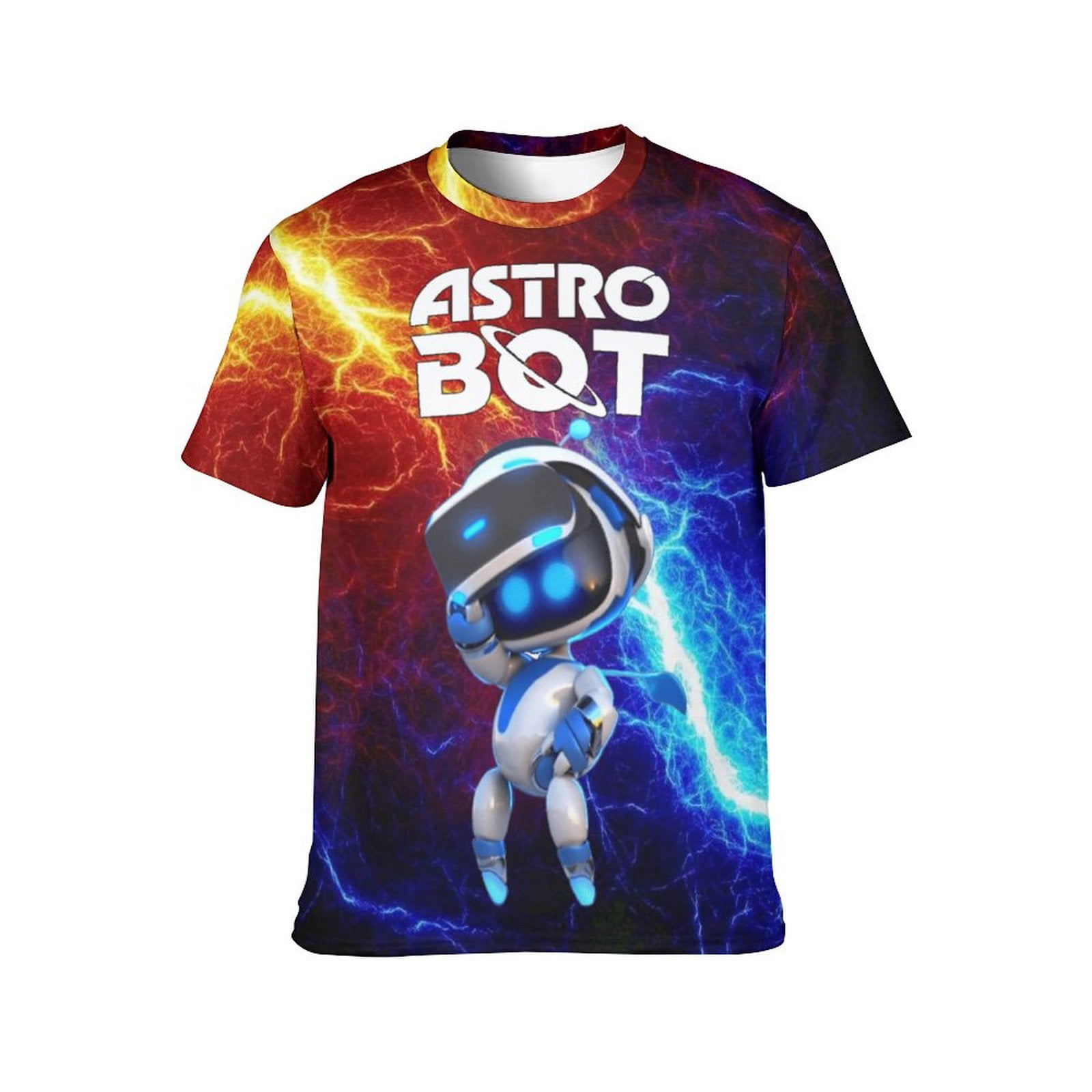 Astro Bot 3d Print Graphic T Shirt Short Sleeve Summer T-Shirt Novelty ...