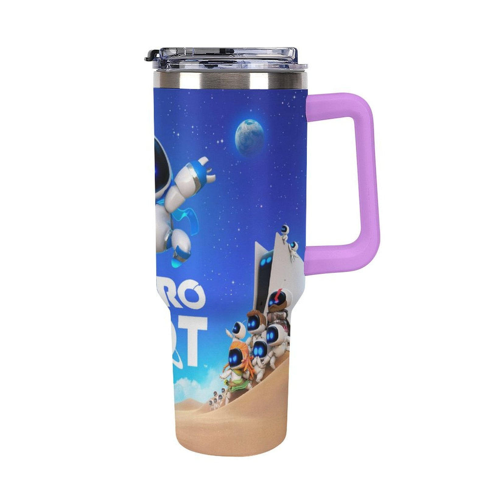 Astro Bot 40 Oz Tumbler With Handle And Straw Lid, Stainless Steel ...