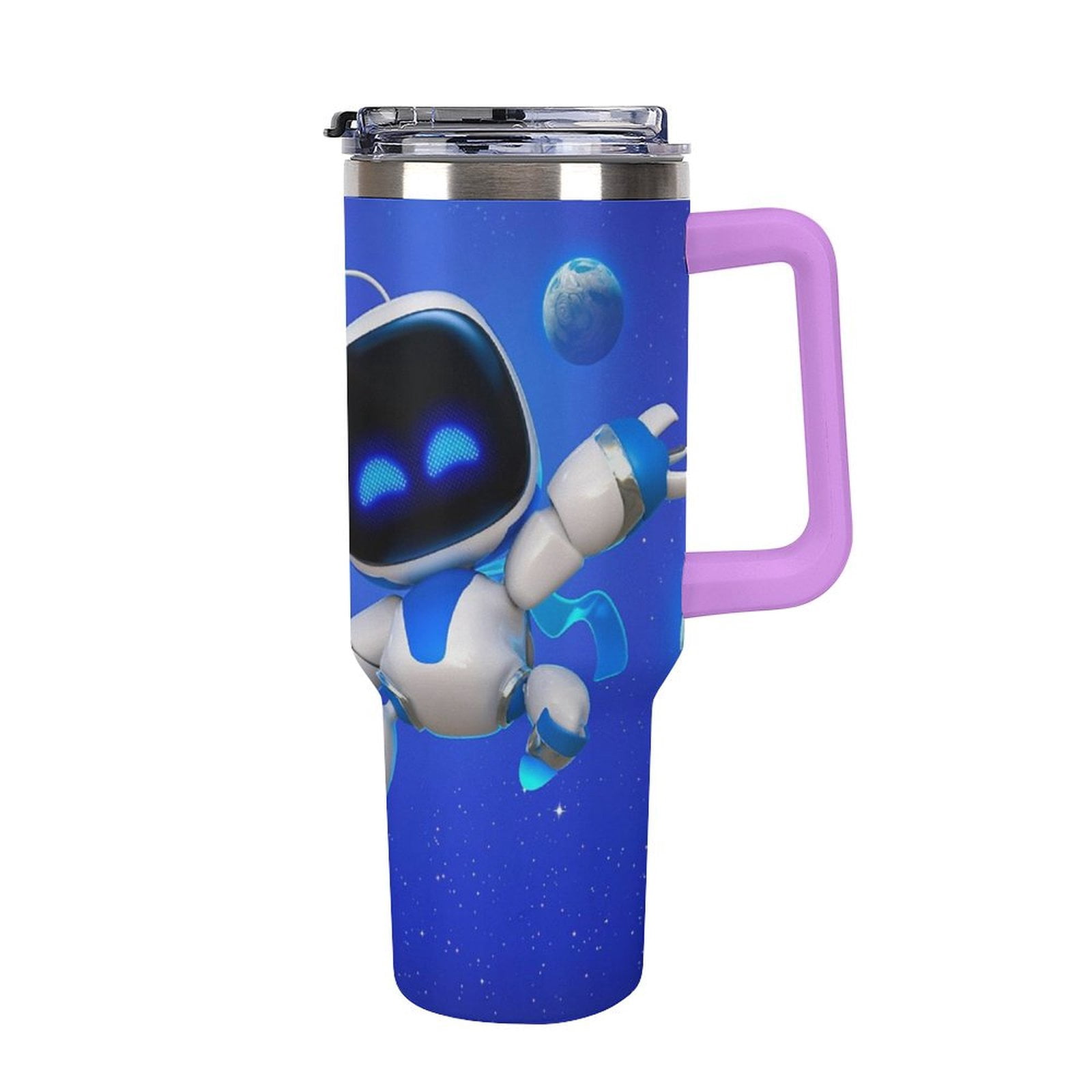 Astro Bot 40 Oz Tumbler With Handle And Straw Lid, Stainless Steel ...