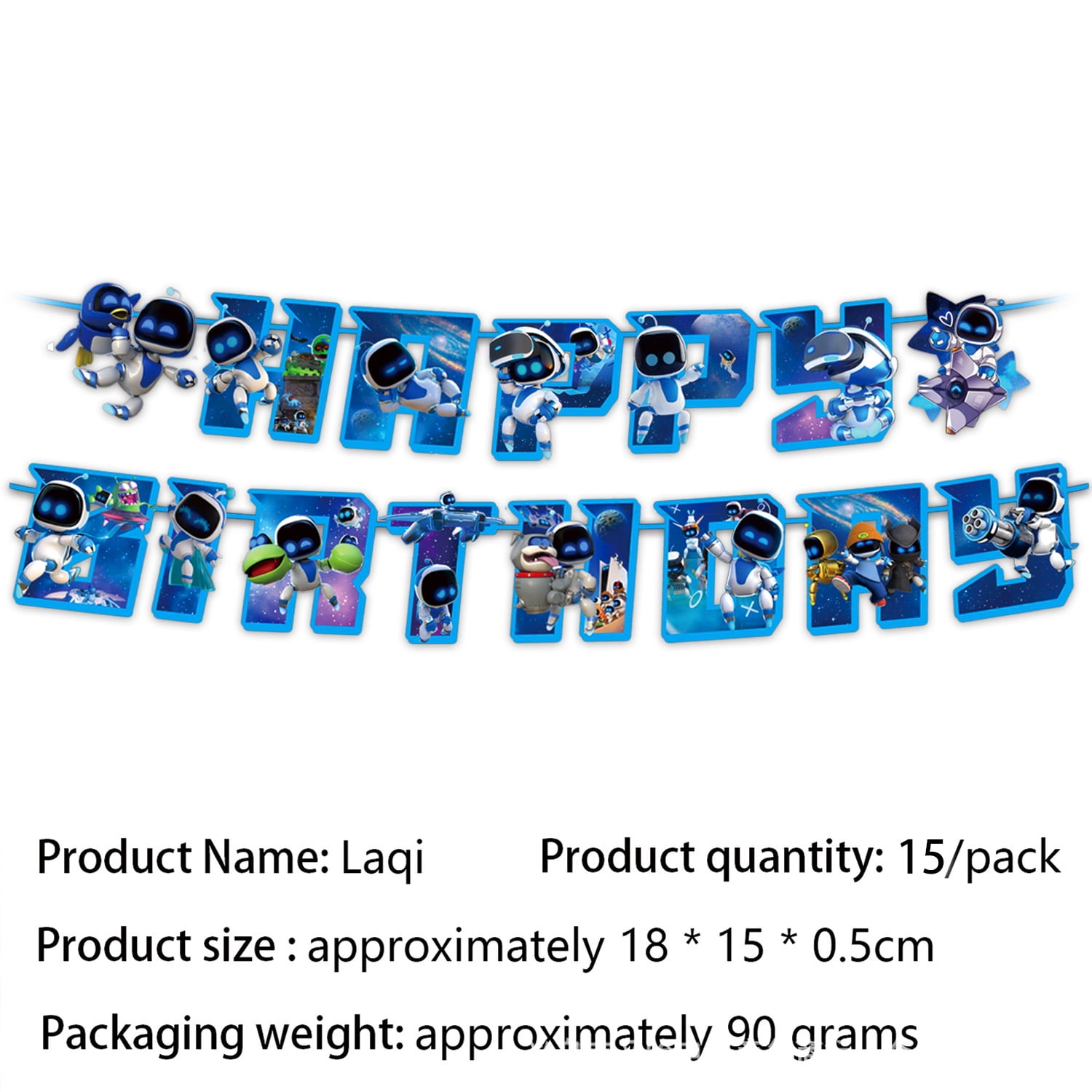 Astro Bot 64/81/91/96/106 PCS Party Paper Plates Disposable Round Paper ...