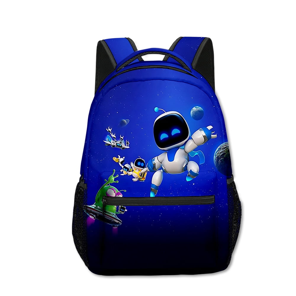 Astro Bot Anime Travel Backpack for Teens/Womens/Mens/ Casual Daypack ...