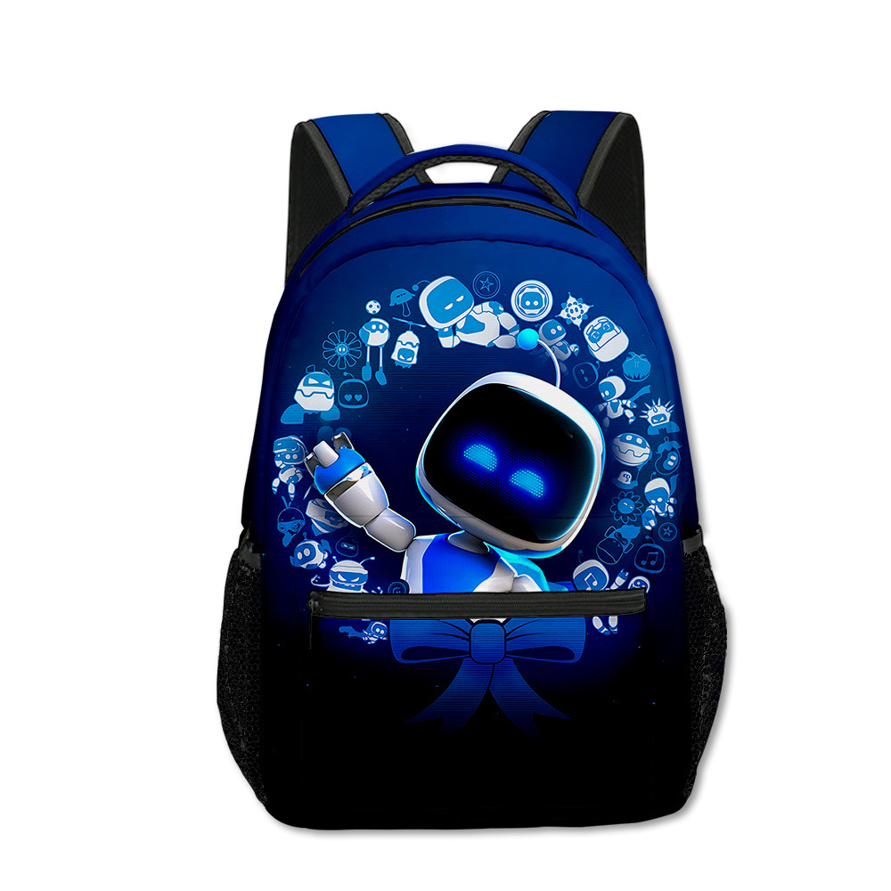 Astro Bot Anime Travel Backpack for Teens/Womens/Mens/ Casual Daypack ...