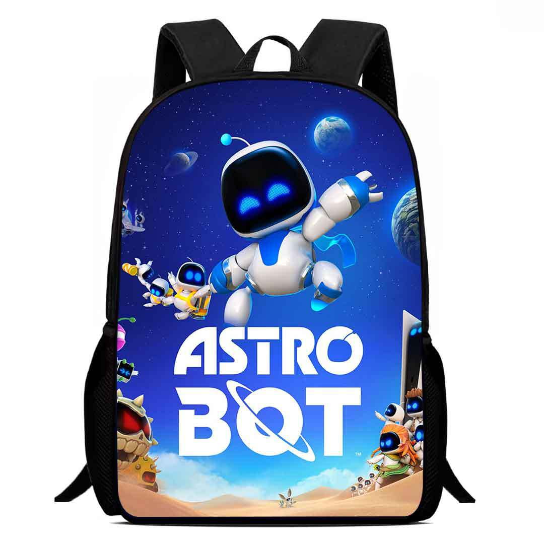 Astro Bot Anime Travel Backpack for Teens/Womens/Mens/ Casual Daypack ...