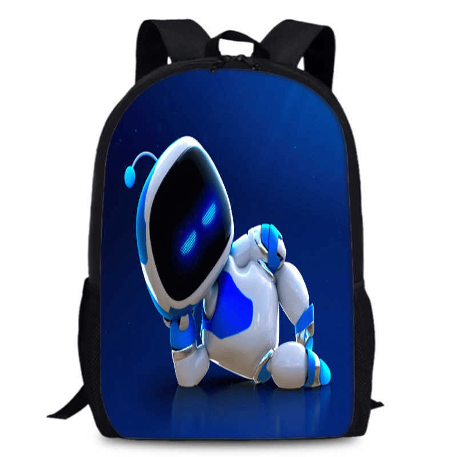 Astro Bot Anime Travel Backpack for Teens/Womens/Mens/ Casual Daypack ...