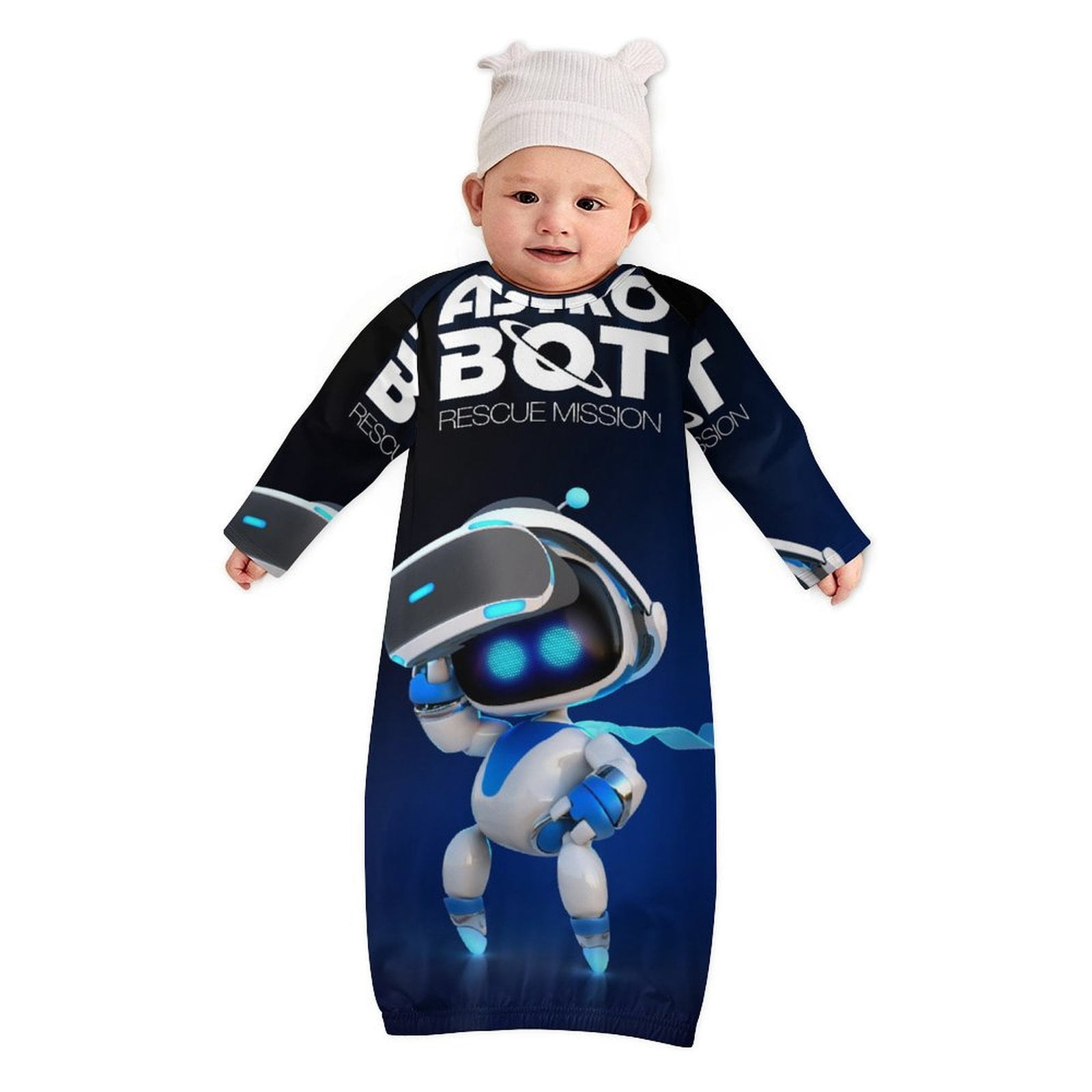 Astro Bot Baby Boy And Girls Sleeper Gown Newborn to Infant - Walmart.com