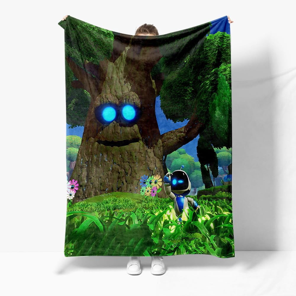 Astro Bot Blankets 3D Figure Printed Flannel Blanket - Soft Nap Blanket ...