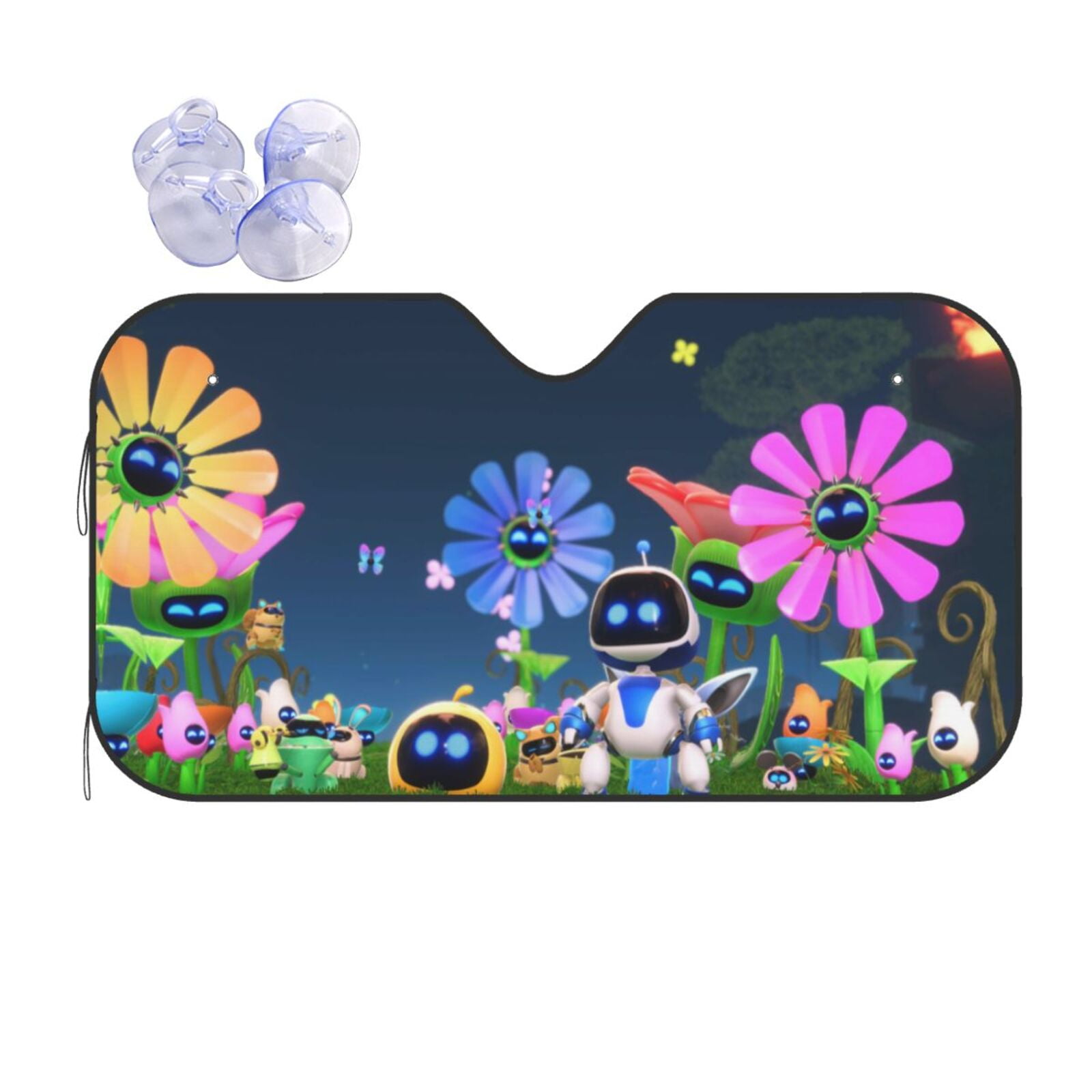Astro Bot Car Windshield Automotive Sun Shade Foldable Front Windshield ...