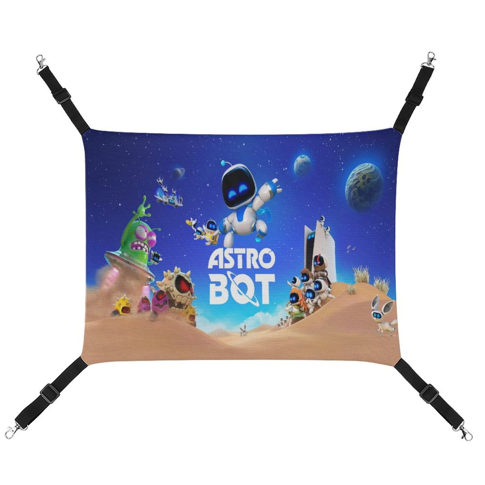 Astro Bot Cat Hammock for Cage Hanging Reversible, Soft Pet Cage ...