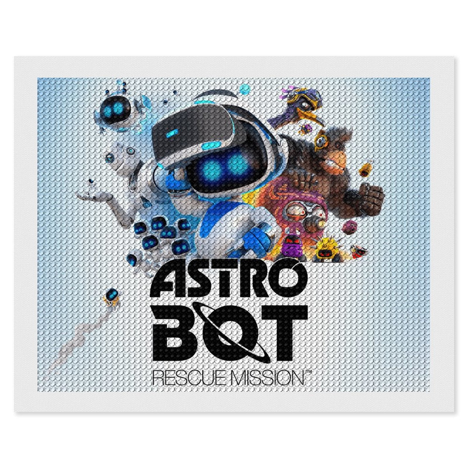 Astro Bot Diamond Art Kits for Adults, Diamond Art Gem Art Painting ...