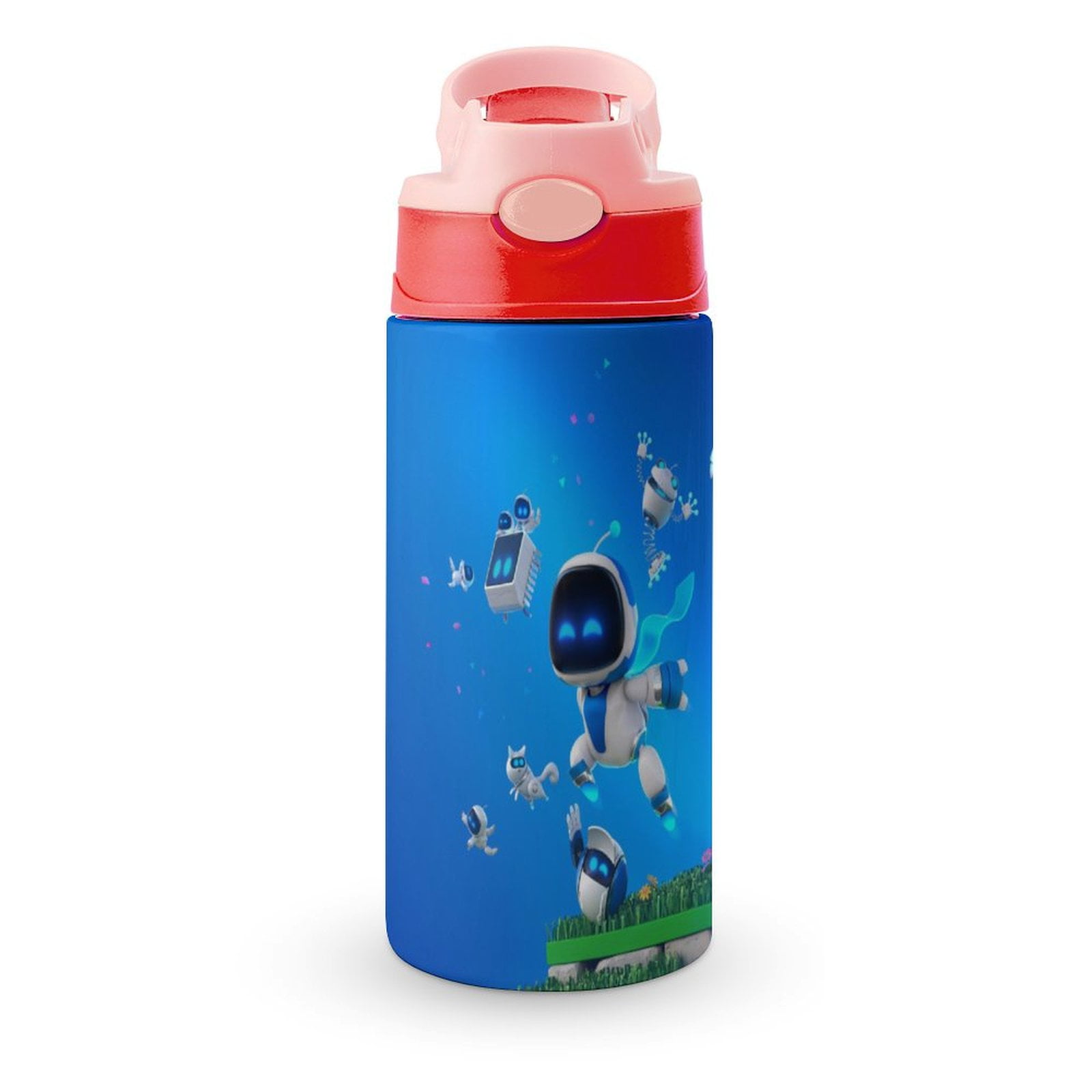 Astro Bot Double-Wall Insulated Stainless Steel Tumbler with Lid and ...