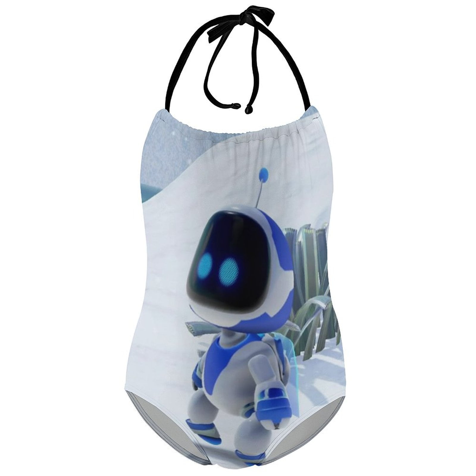 Astro Bot Girl's One-Piece Swimsuit Bathing Suit Soft Stretchy Children ...