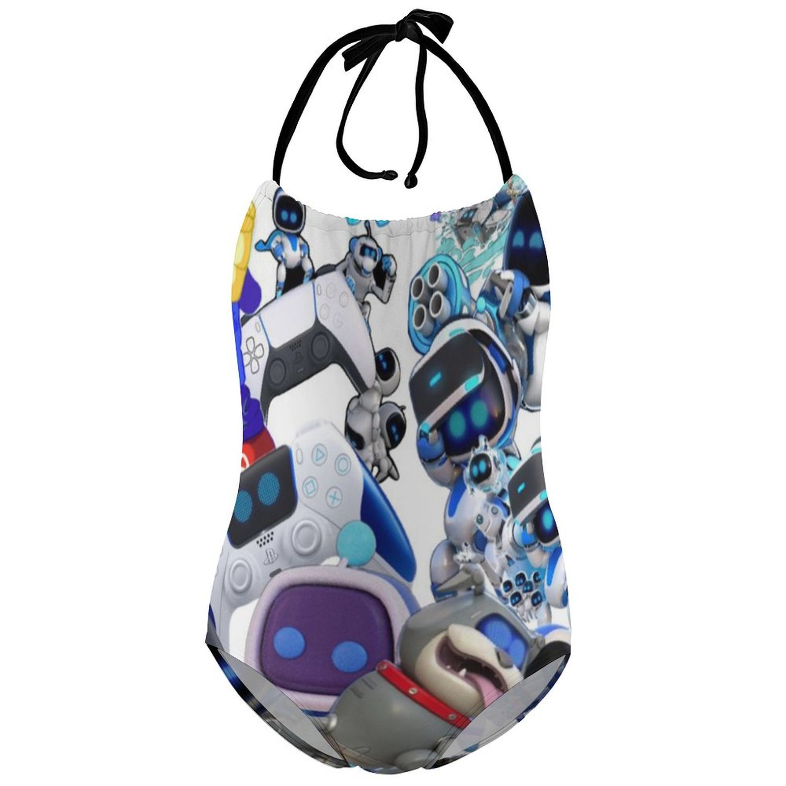 Astro Bot Girl's One-Piece Swimsuit Bathing Suit Soft Stretchy Children ...