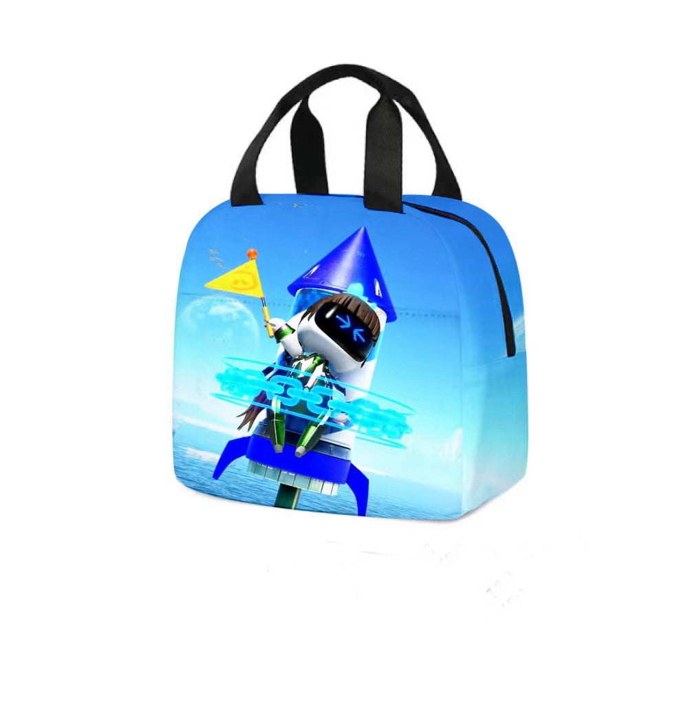 Astro Bot Insulated Lunch Bag, Cute Lunch Tote Bags Reusable Insulated ...