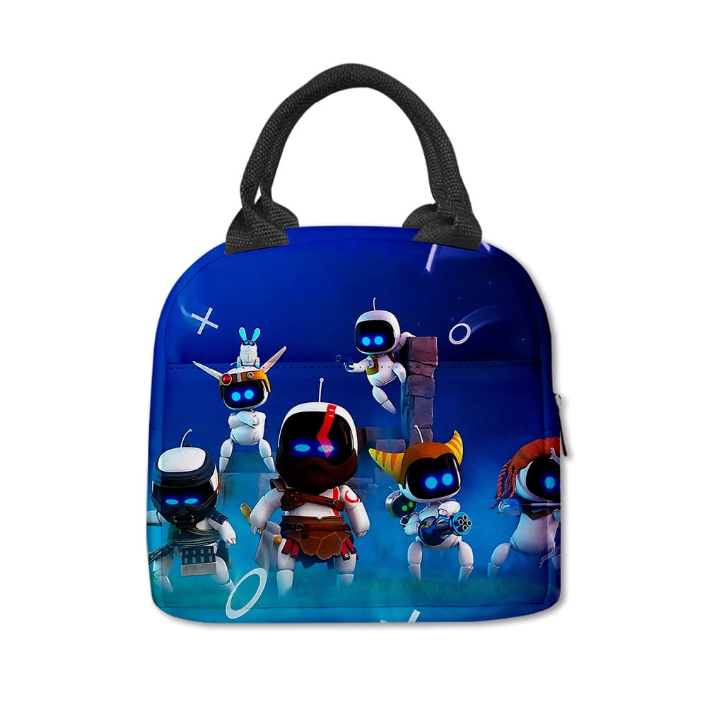 Astro Bot Insulated Lunch Bag, Cute Lunch Tote Bags Reusable Insulated ...