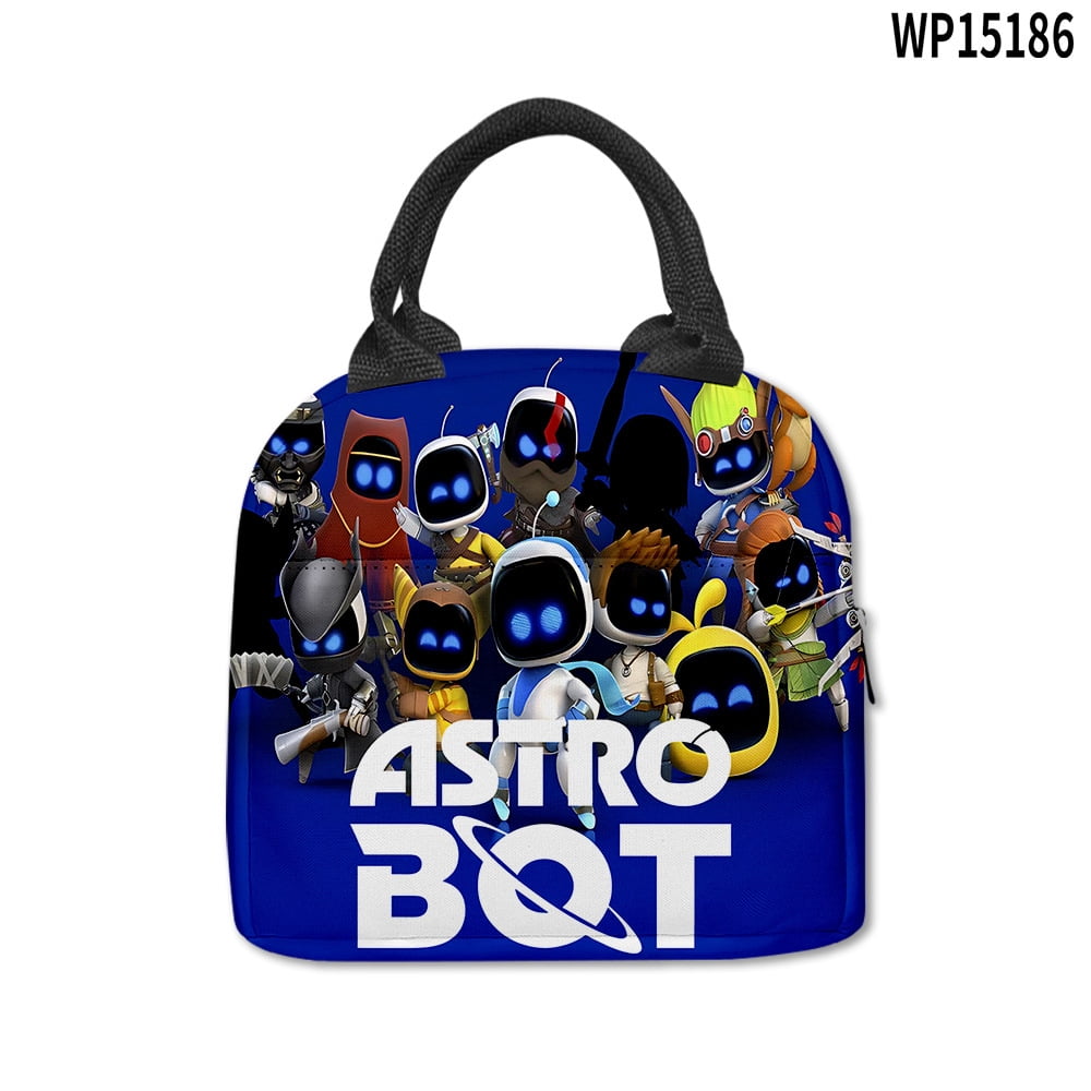 Astro Bot Insulated Lunch Bag, Cute Lunch Tote Bags Reusable Insulated ...