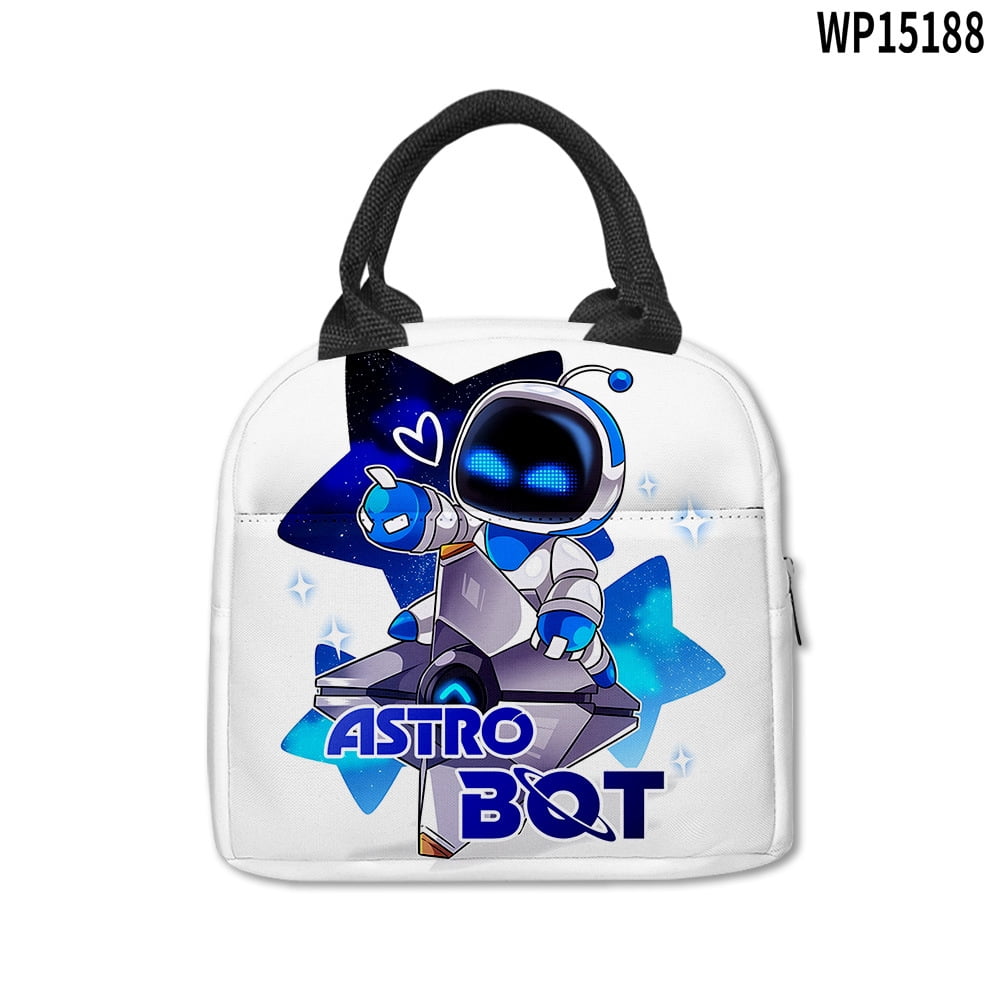 Astro Bot Insulated Lunch Bag, Cute Lunch Tote Bags Reusable Insulated ...