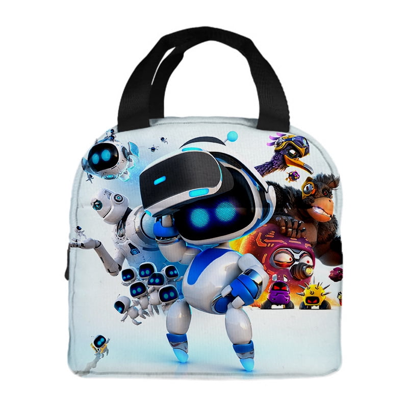 Astro Bot Insulated Lunch Bag, Cute Lunch Tote Bags Reusable Insulated ...