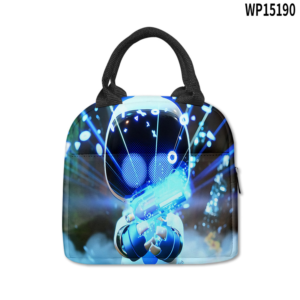 Astro Bot Insulated Lunch Bag, Cute Lunch Tote Bags Reusable Insulated ...