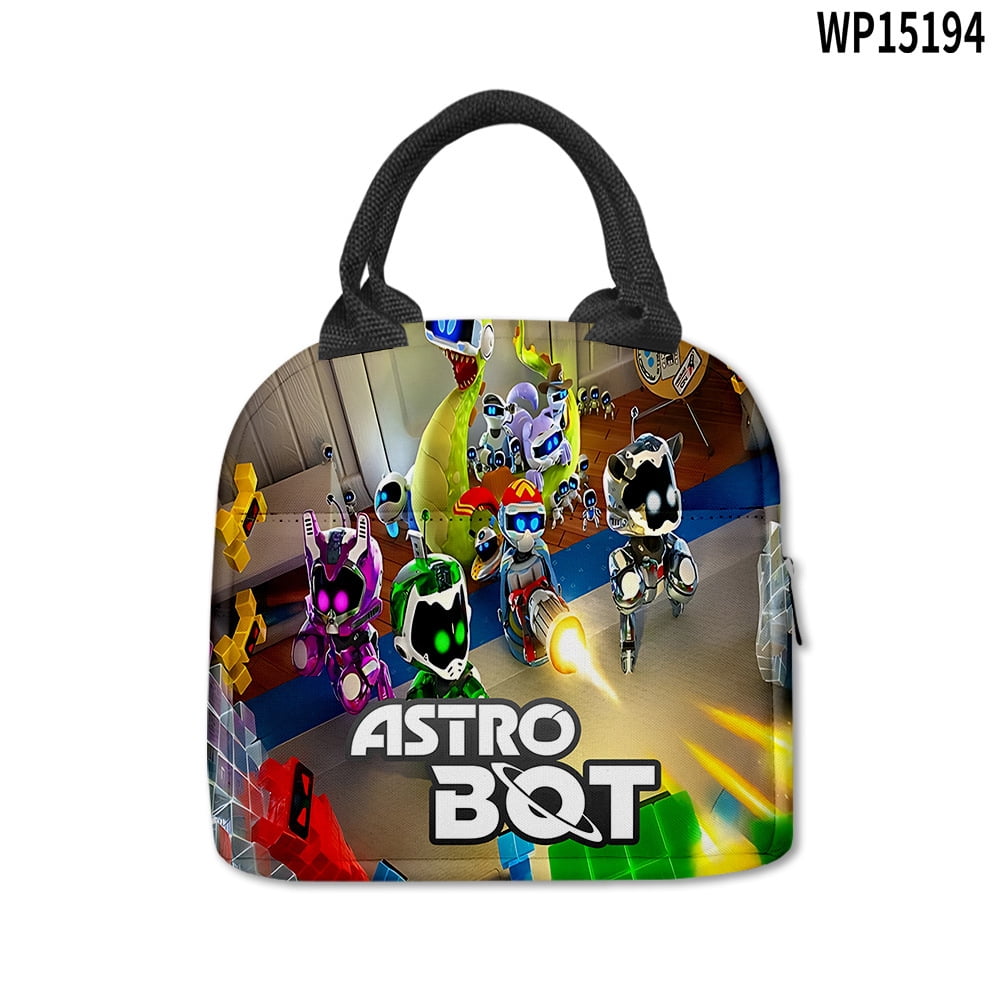 Astro Bot Insulated Lunch Bag, Cute Lunch Tote Bags Reusable Insulated ...