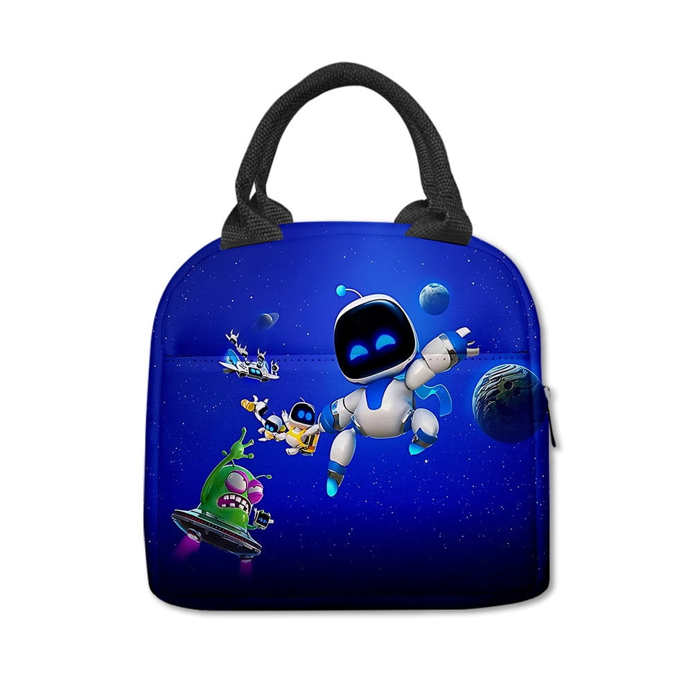 Astro Bot Insulated Lunch Bag, Cute Lunch Tote Bags Reusable Insulated ...