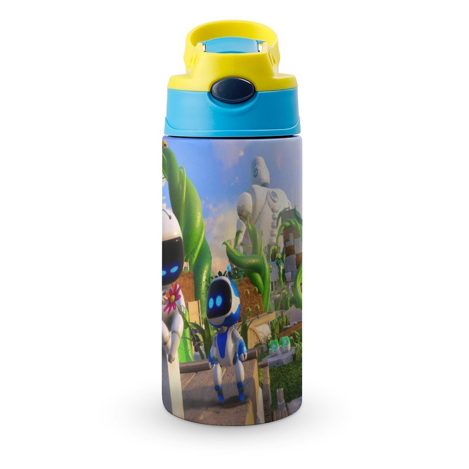 Astro Bot Kids Straw Water Bottle, 16.9 Oz Stainless Steel Vacuum ...