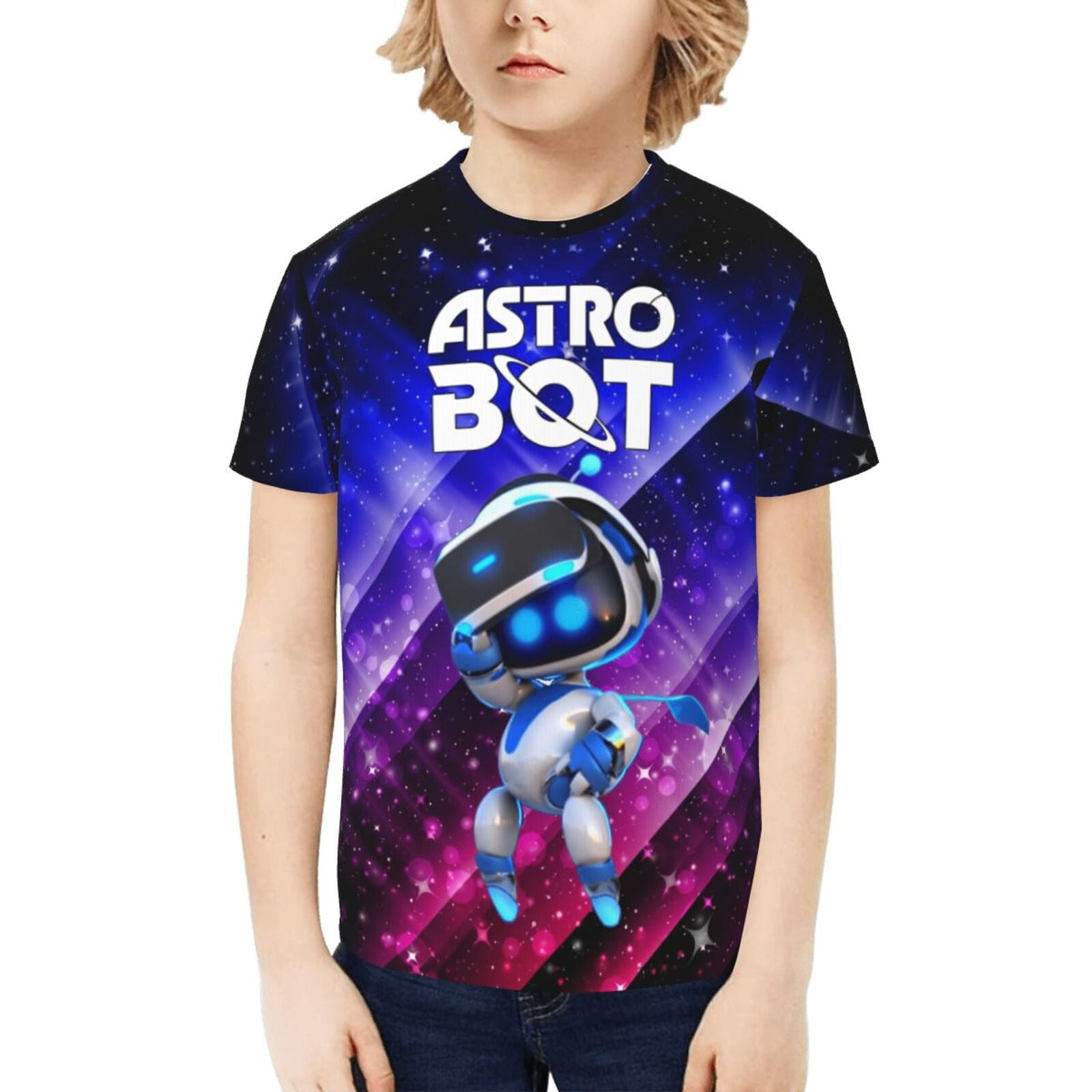 Astro Bot Kids T-Shirt 3d Printed Graphic T-Shirts Boys And Girls Short ...
