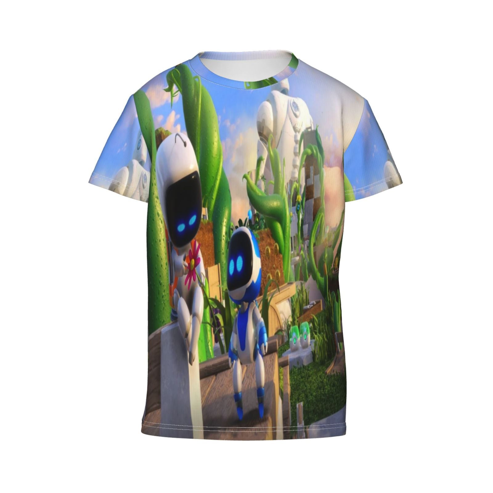 Astro Bot Kids T-Shirts Novelty Crew Neck Casual Short Sleeve Teens T ...